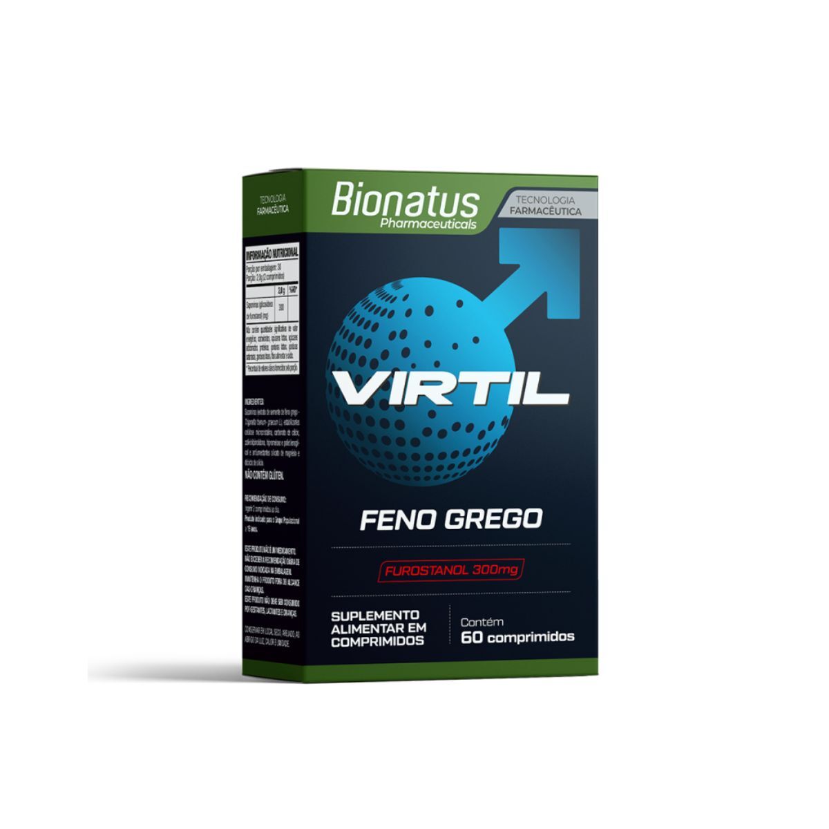 Virtil 60 cápsulas Bionatus - Virtil Feno Grego com 60 comprimidos ...