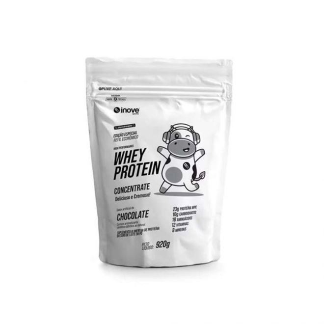 Whey Protein WPC Refil 920g Sabor Chocolate Inove Nutrition - Whey Protein WPC Refil 920g Sabor ...