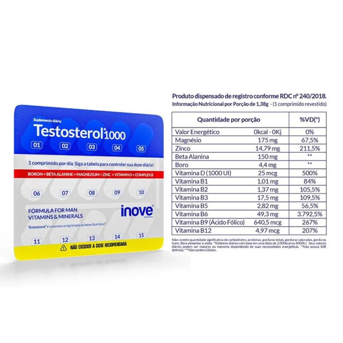 Kit 2 caixas Testosterol 1000 com 30 comprimidos Inove - INOVE ...